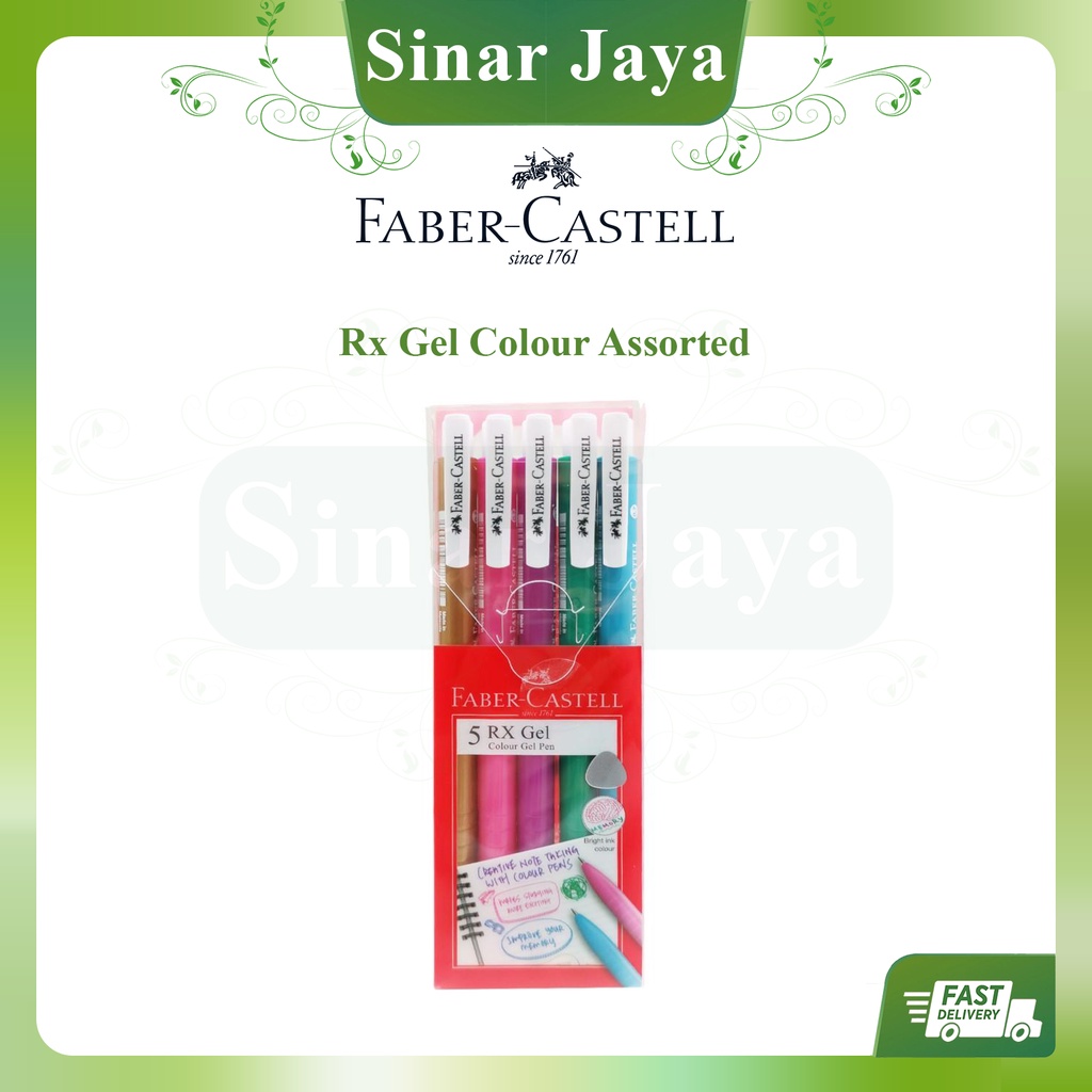[SJ] Faber-Castell Rx Gel Colour Pen Set 249710 (1Set) | Shopee Malaysia