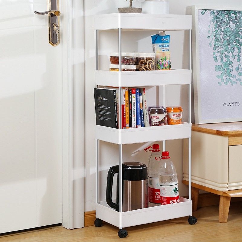 Utility 4-Storey Shelf With Portable Wheels | Shopee Malaysia