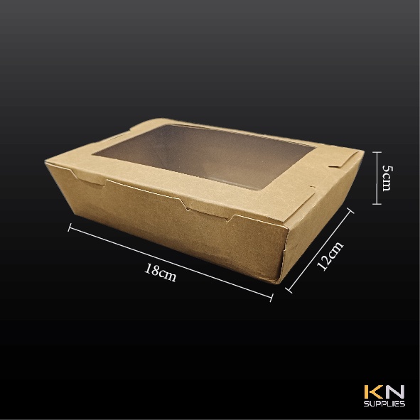 [PREMIUM] 10PCS 1200ml L Size Paper Lunch Box / Paper Cake Box / Tart ...