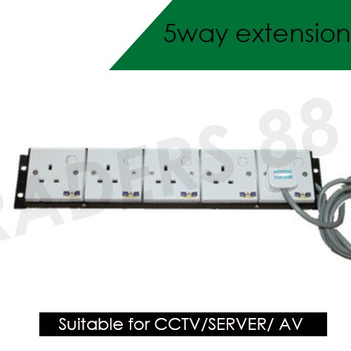 5 Gang Power Supply Socket Rack With Metal Case | Shopee Malaysia