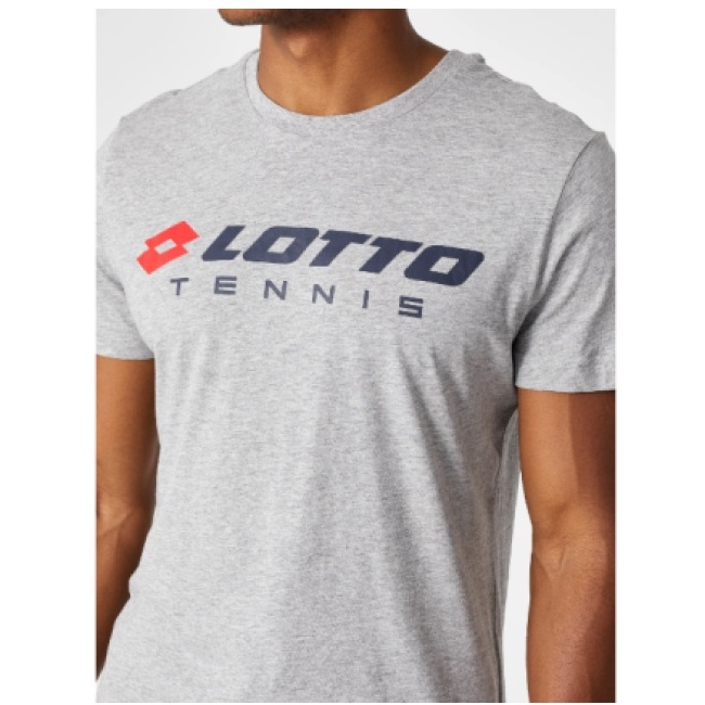 Lotto For Men SQUADRA II TEE LOTTO MEL - Cool Grey Melange | Shopee Malaysia