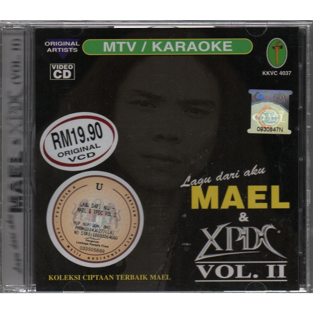 VCD MTV Karaoke Lagu Dari Aku Mael & XPDC Vol. II (10 Songs) | Shopee Malaysia