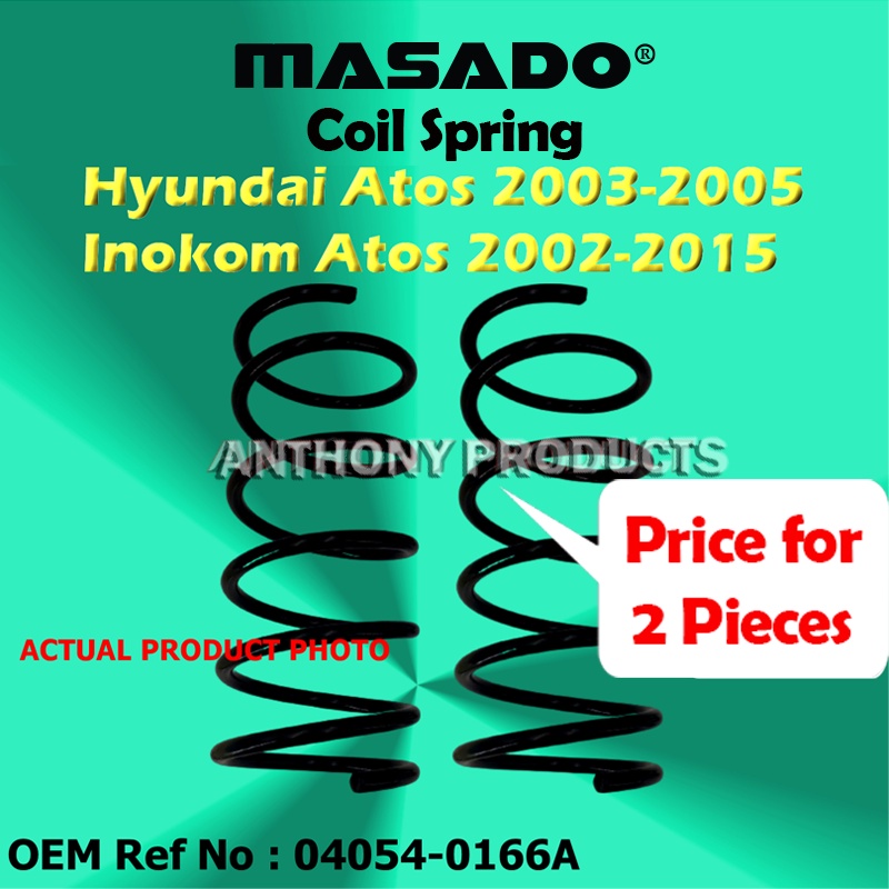 MASADO Inokom Atos 2002 Hyundai Atos Front and Rear Coil Spring (2 ...