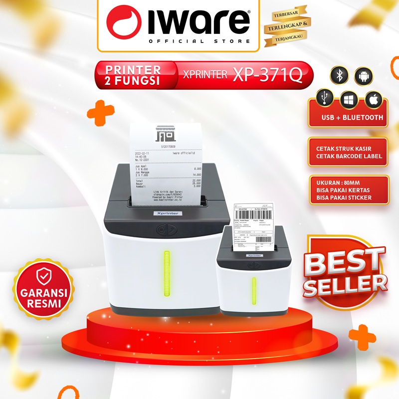 Thermal PRINTER DUAL Function POS Receipt Cashier & BARCODE LABEL ...