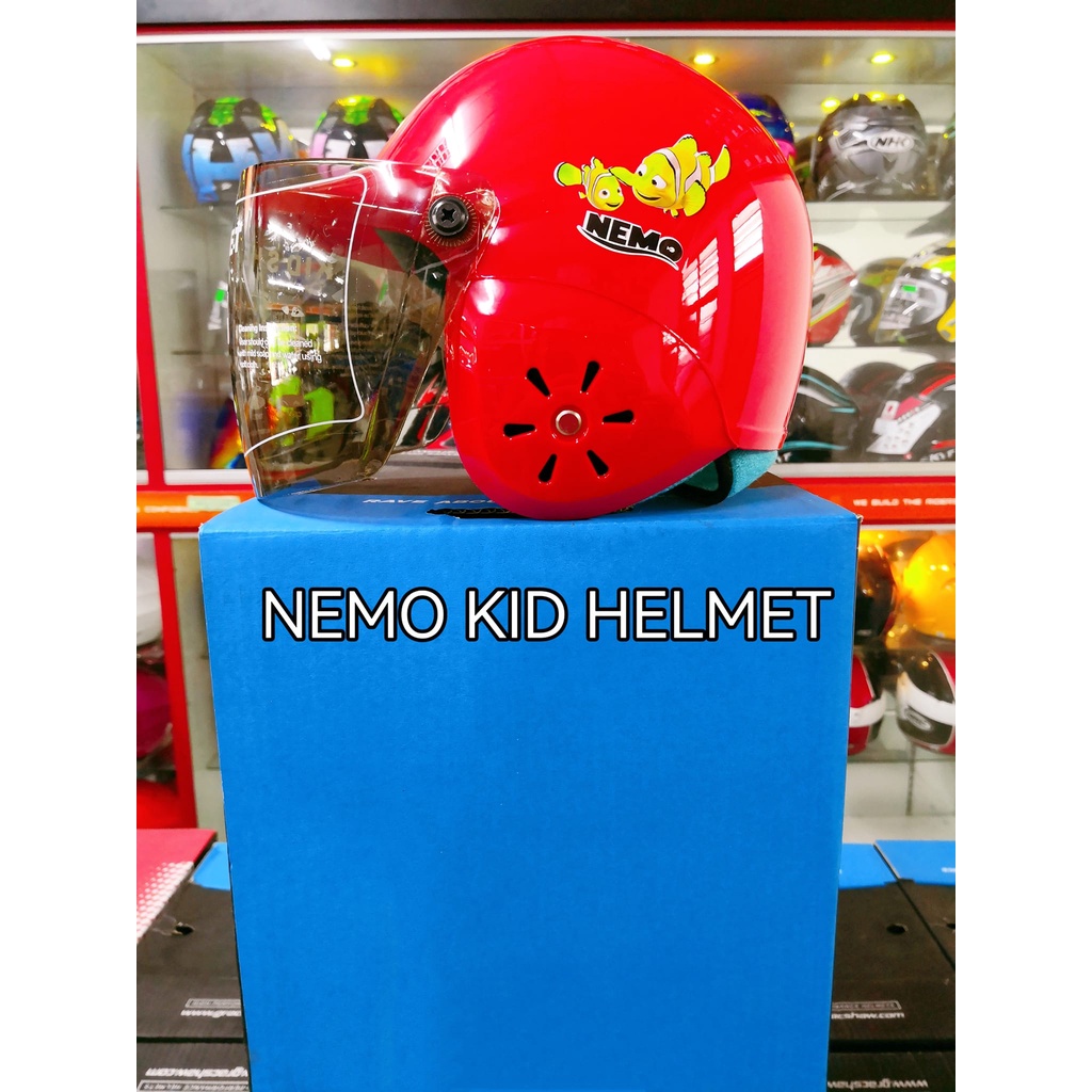 SAFETY NEMO DESIGN KIDS HELMET (CHILDREN HELMET) | Shopee Malaysia