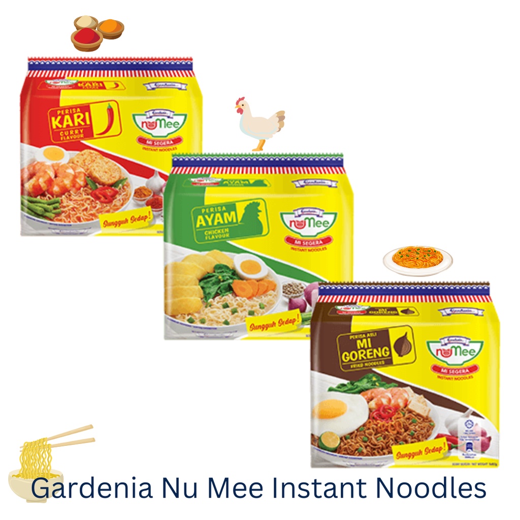 Numee Instant Noodles 5's / GARDENIA Numee Maggi Mi Segera / Gardenia ...