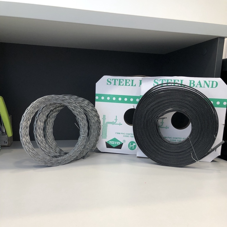 STEEL BAND (PVC COATED 17MM / NORMAL 12MM) | Shopee Malaysia