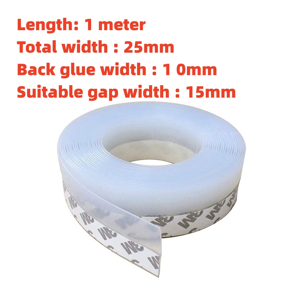 100*5cm Door Bottom Seal Strip Window Dust Blocker Seal Weatherstrip ...