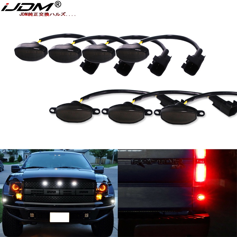 iJDM Front Grille Running Lights and Front/Rear Side Marker Lights for ...