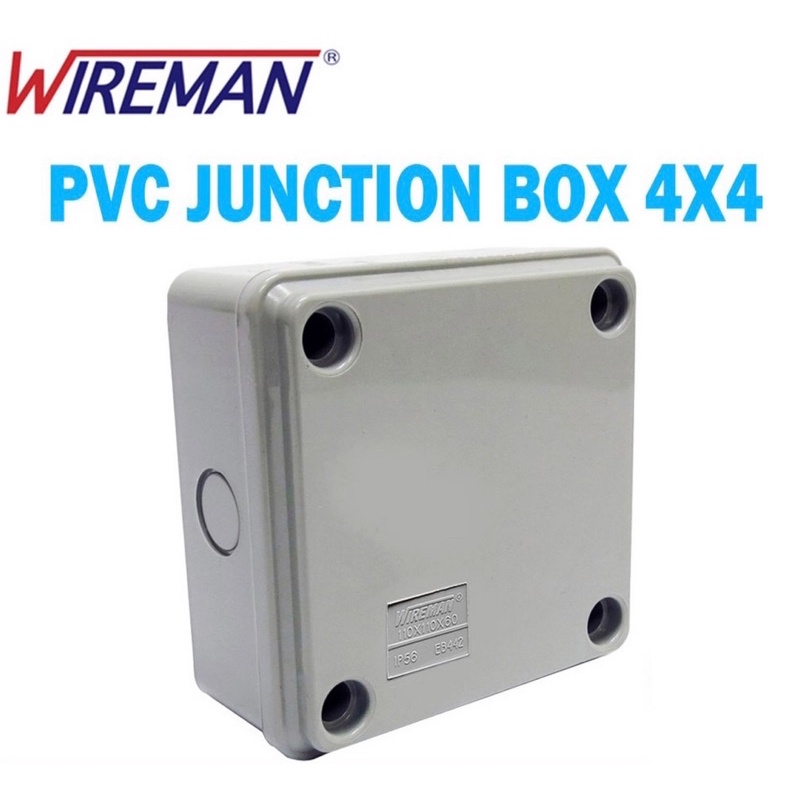 WIREMAN PVC ENCLOSURE JUNCTION BOX 4x4 | Shopee Malaysia