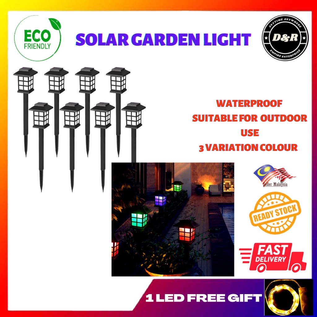 Solar Power Lantern Pathway Landscape Light Patio Walkway Driveway ...