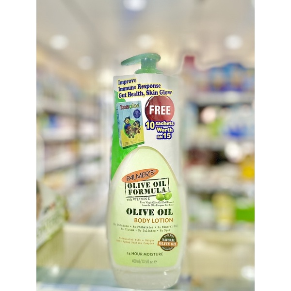 Palmer's Olive Oil Formula Body Lotion 400ml FREE Innolac Probiotics 1g ...