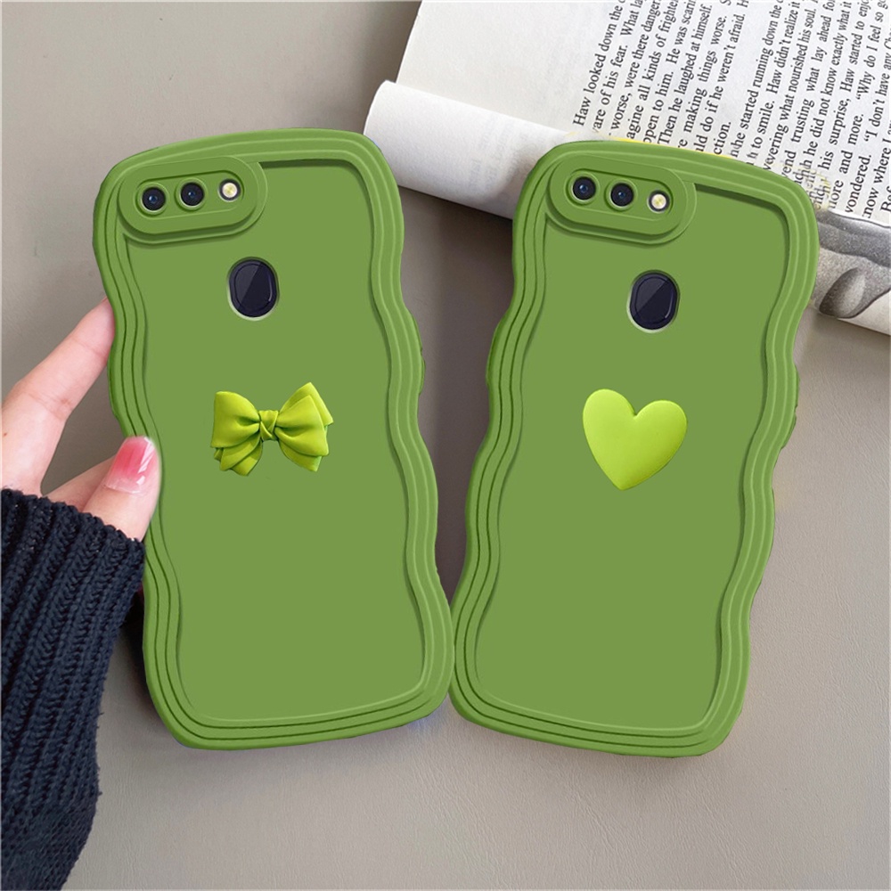 Oppo A5S A7 A12 F9 A5 A3S R15 R17 Wave Bumper 3D Butterfly Bow Love ...