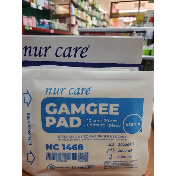 NURCARE STERILE GAMGEE PAD 10CM X 20CM 20 PCS/BOX | Shopee Malaysia