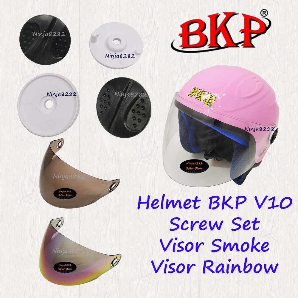 Helmet BKP V10 Screw Set Or Visor ( Clear / Smoke / Rainbow ) | Shopee ...