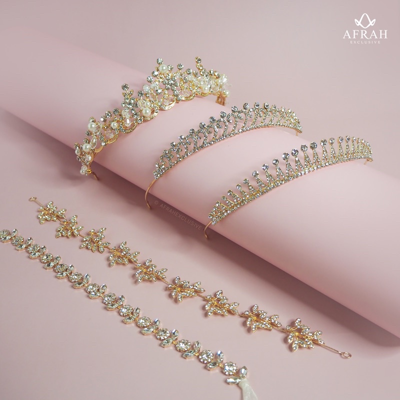 Crown Nikah Sanding Headband Tunang Nikah Pengantin Tiara Mahkota Bride ...