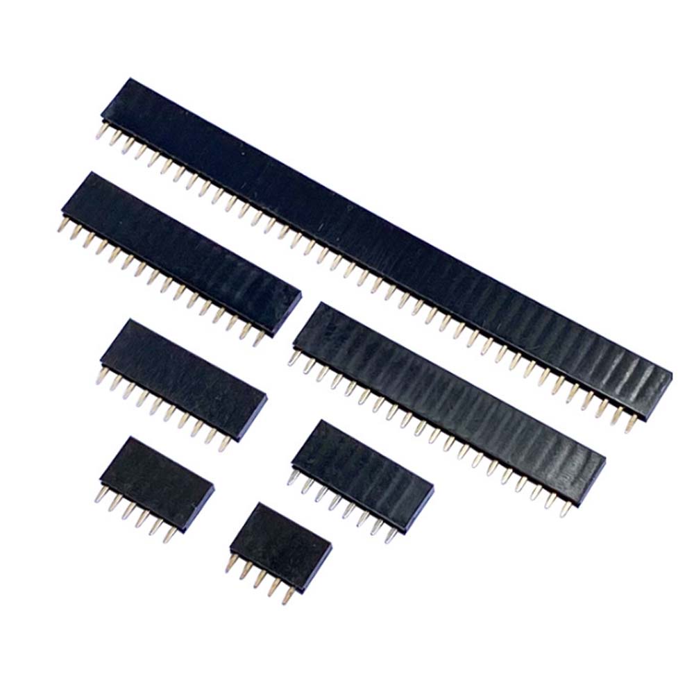 20pcs 15 Pin Single Row Straight Female Pin Header 2 54mm Pitch Strip