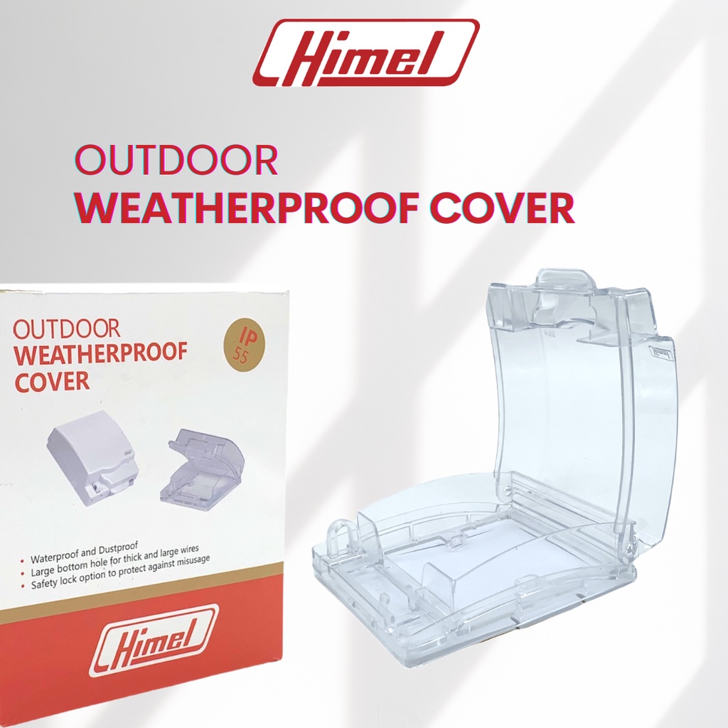 HIMEL IP55 Weatherproof Outdoor Switch Socket Cover / Waterproof Single ...
