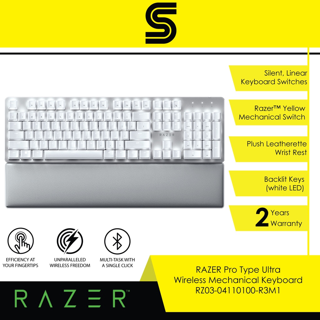 RAZER Pro Type Ultra Wireless Mechanical Keyboard - RZ03-04110100-R3M1 ...