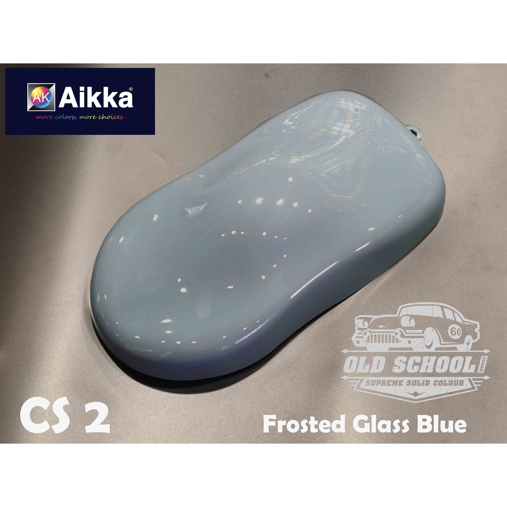 AIKKA CS2 FROSTED GLASS BLUE 2K Cat Kereta Supreme Solid Old School ...