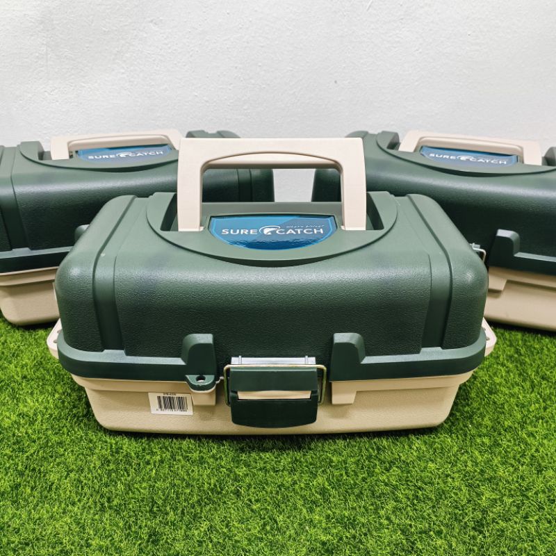 SURECATCH DOUBLE LAYER TACKLE BOX 578-4200 FISHING TACKLE ACCESSORIES ...