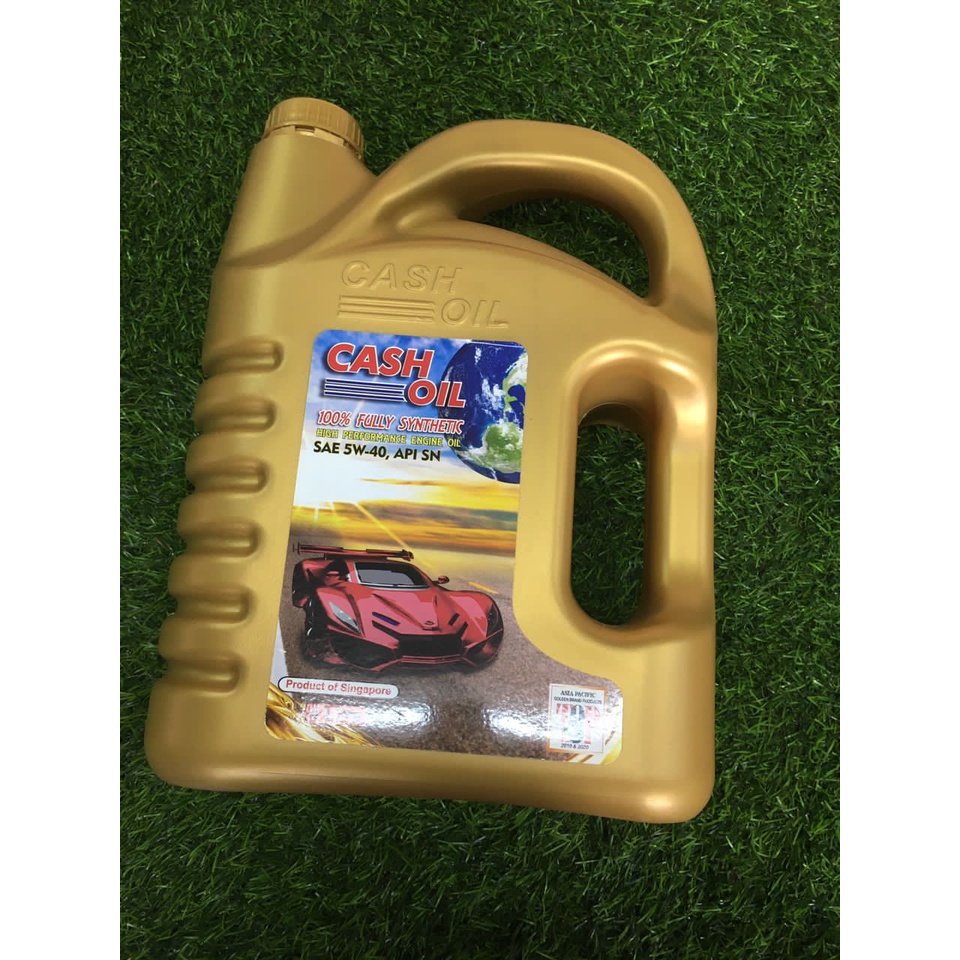 CASH OIL 100% FULLY SYSTHETIC SAE 5W-40, API SN | Shopee Malaysia