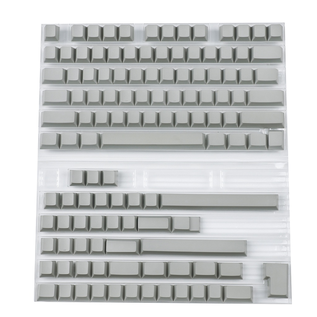 YMDK Blank 121 119 Keys Cherry Profile White Red Thick PBT Keycap ANSI ...