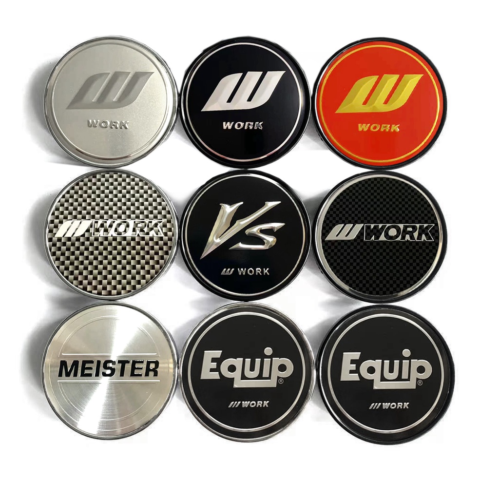 4pcs 54mm work wheel center cap dust proof hood cover plastic base rim ...