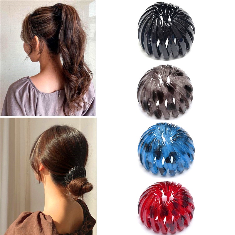 【Magpie】New Fashion Women Bun Hair Claw Horsetail Buckle Hair Clip Bird ...