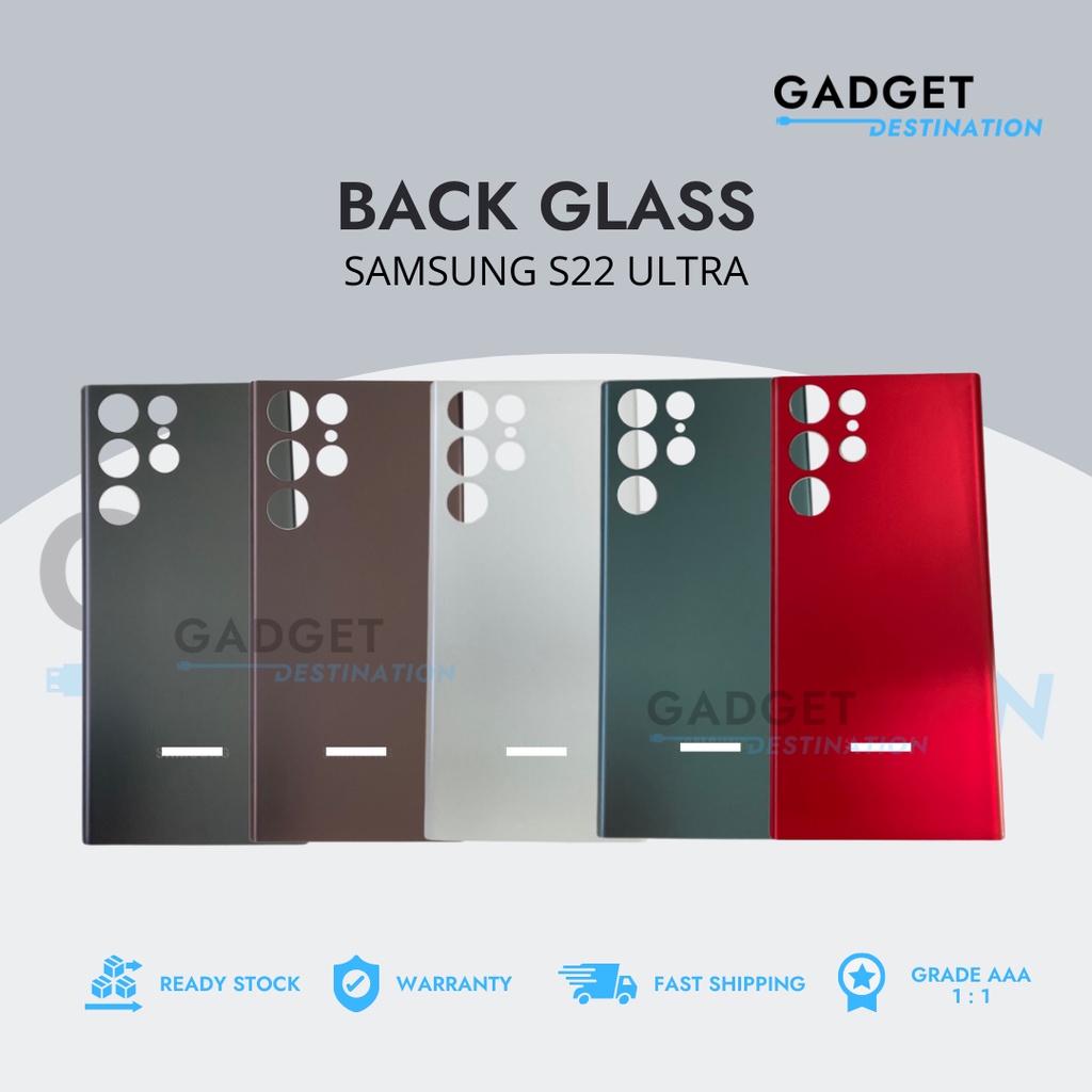 SM S22 ULTRA BATTERY COVER, BACK GLASS HOUSING [ READY STOCK ] GD ...