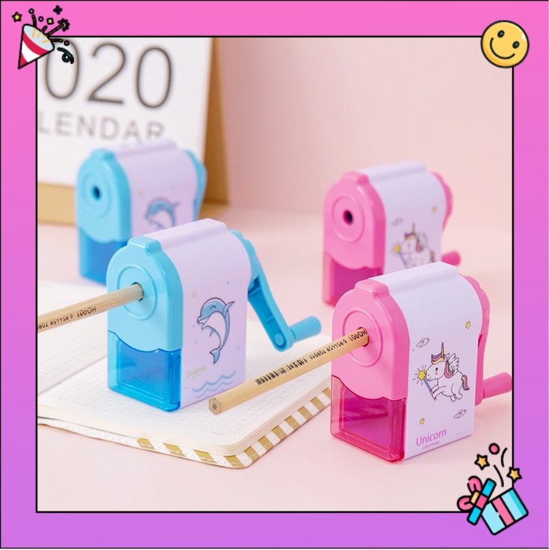PENCIL SHARPENER Cartoon Pattern Rotary Cute Unicorn SHARPENER ...