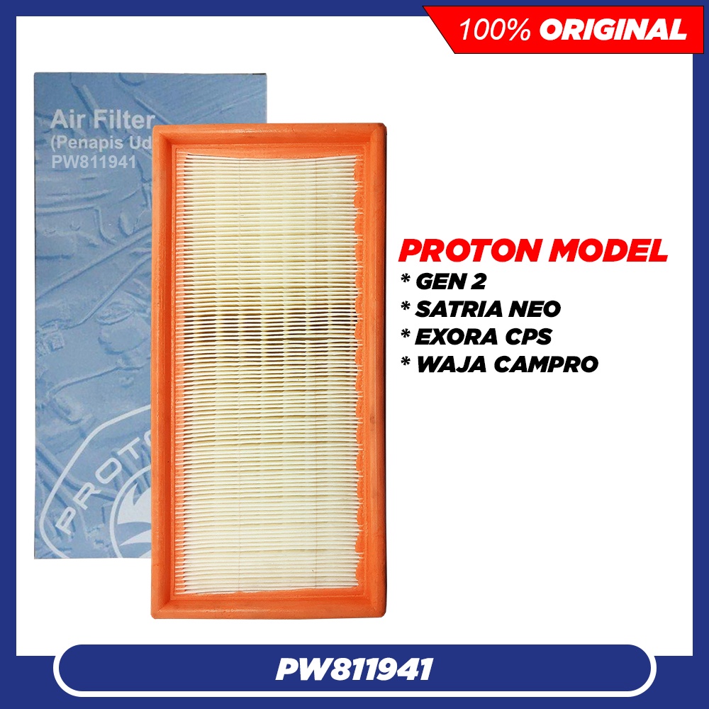 PROTON AIR FILTER - Proton Gen2 / Exora CPS / Waja Campro / Satria Neo ...