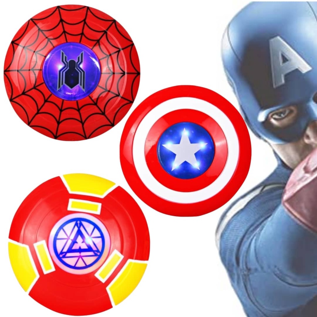 LED Light Sound Avengers Shield Toys Captain America Iron Man Shields ...
