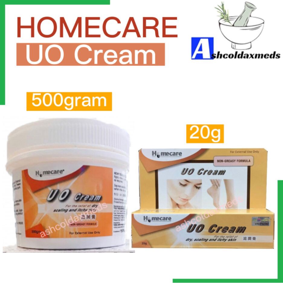 Homecare UO Cream 20GM OR 500GM (Non-Greasy Formula Urea 10%) | Shopee ...