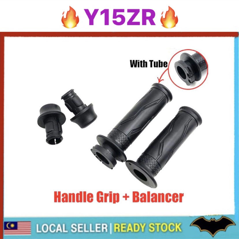 YAMAHA Y15zr Y15 HANDLE GRIP & THROTTLE PIPE ASSY RUBBER GETAH SARUNG ...