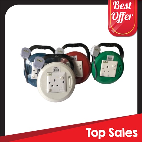 [Ready Stock] SIRIM APPROVED Extension Socket 5 Yard 5 Meter Wire Cable ...