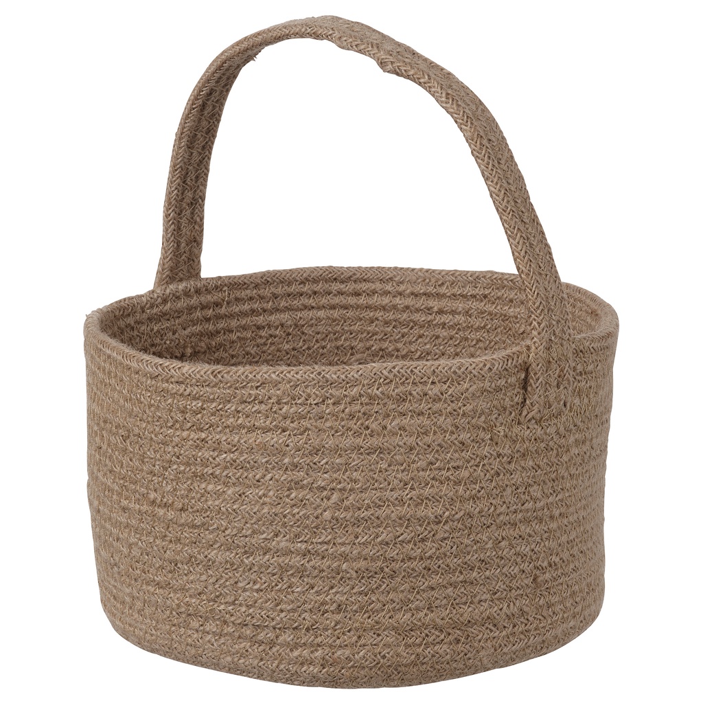 Basket with handle, natural, 20 cm | Shopee Malaysia