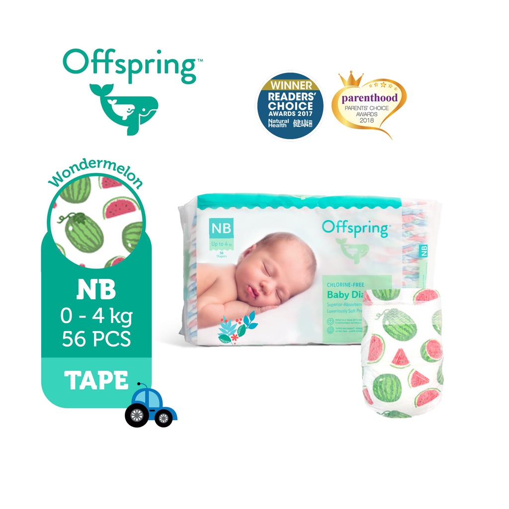 Offspring Fashion TAPE NEWBORN Diapers (56PCS) | Shopee Malaysia