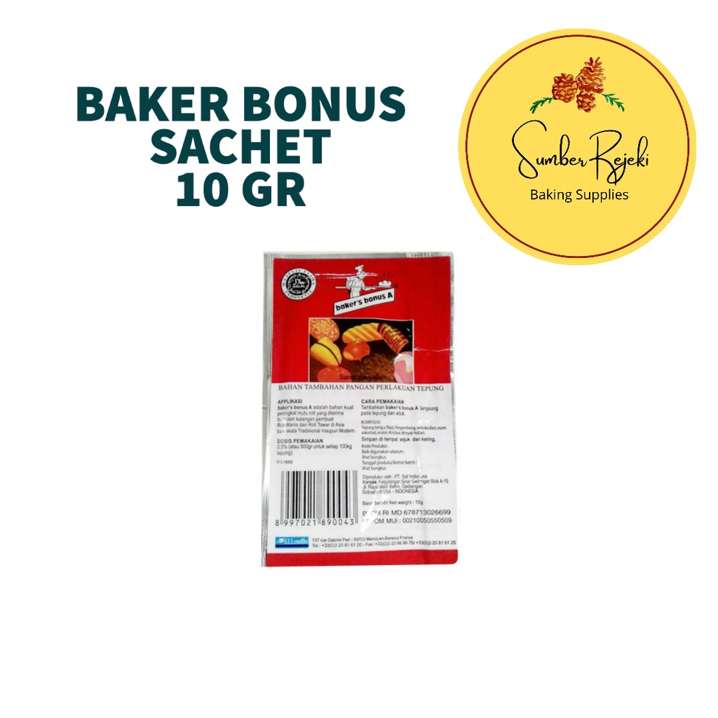 Baker Bonus Sachet Bread Softener 10 Gr / 10gr | Shopee Malaysia