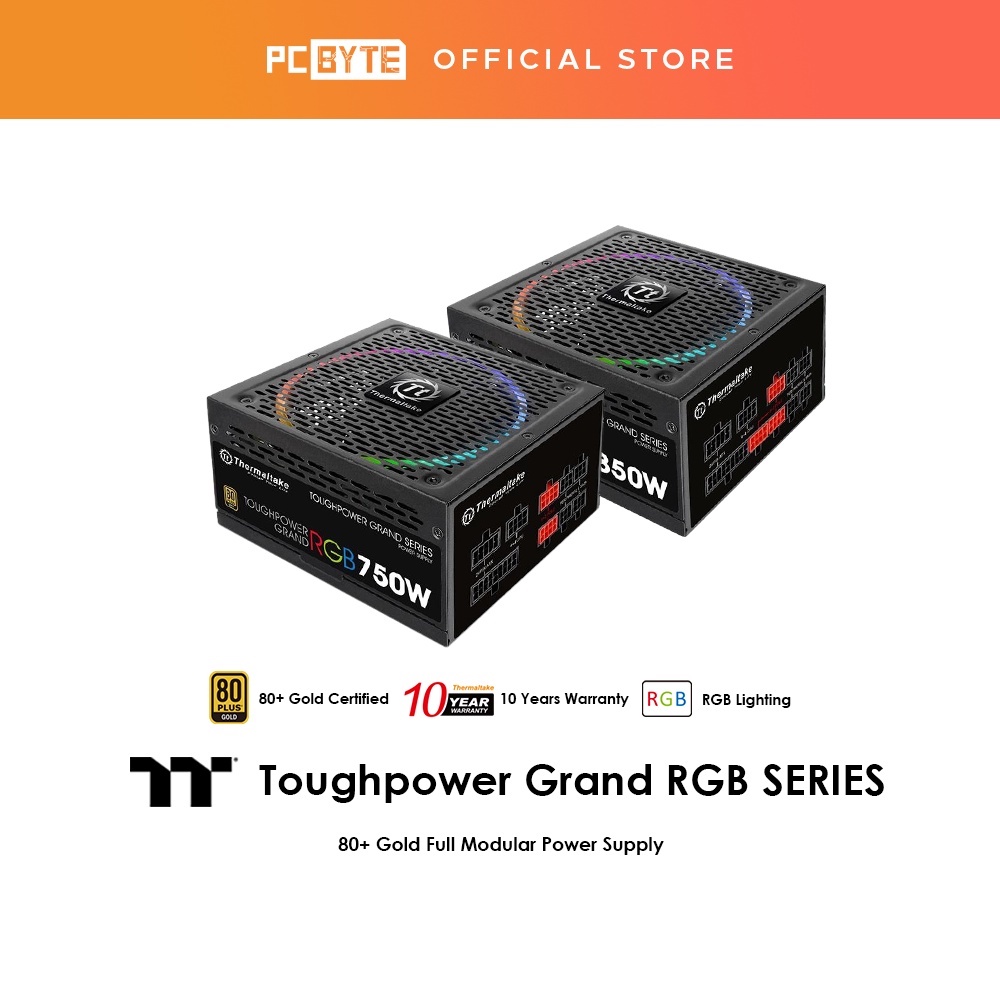 Thermaltake Toughpower Grand RGB Series 80Plus Gold Full-Modular Power Supply - 750W/850W ...