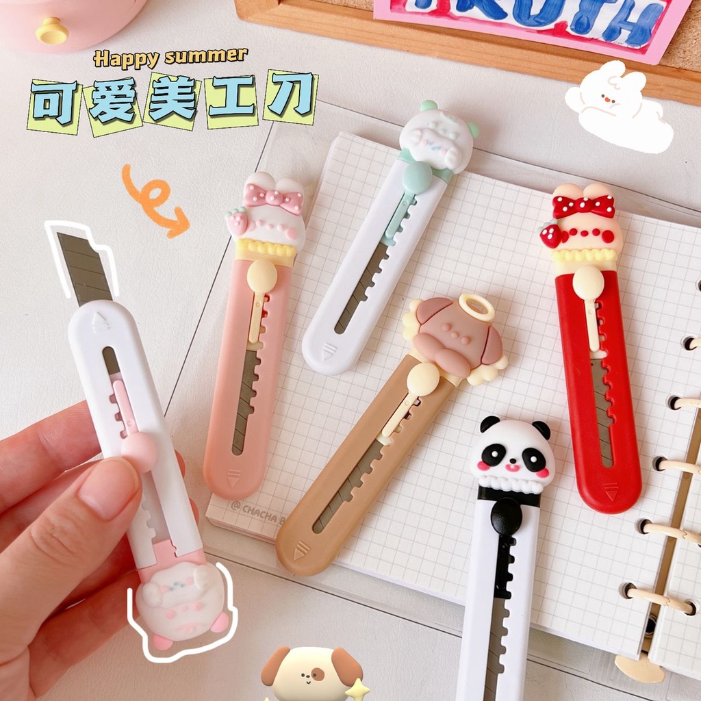 Cute Knife Mini Cutter Portable Paper Cutter Parcel Cutter School ...
