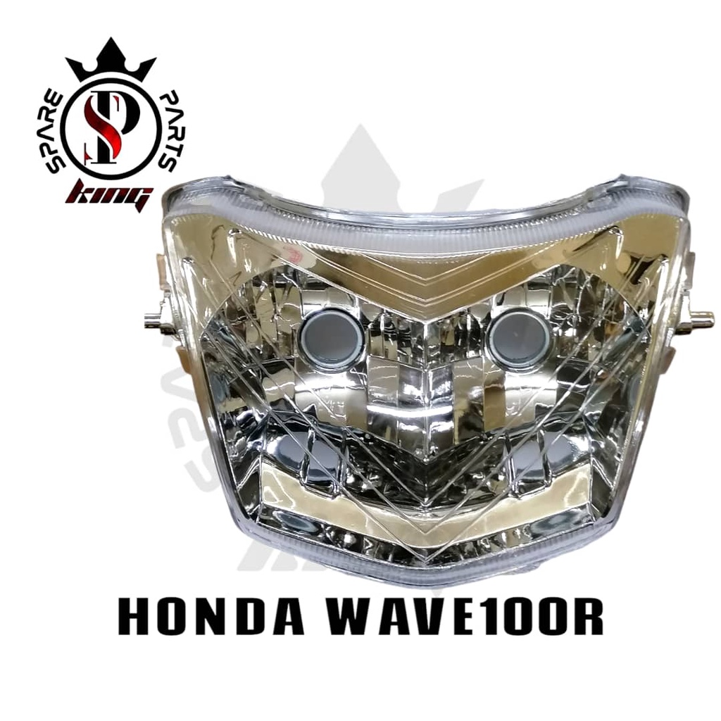 HONDA WAVE100R WAVE100 R W100R HEAD LAMP ASSY LAMPU DEPAN HEAD LIGHT ...
