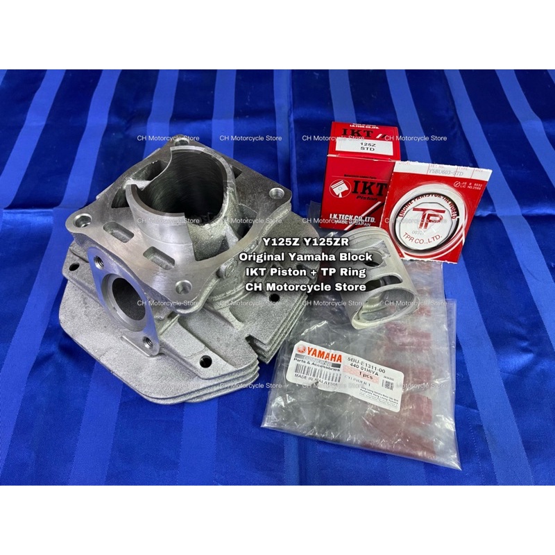 Original Yamaha Y125Z Y125ZR Block Kit Set Blok Ring Piston 125Z 125ZR Y125 Hong Leong HLY 100% ...