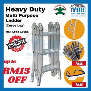 💥FREE SHIPPING💥Strongman 8~24 steps Heavy Duty Aluminium Ladder ...