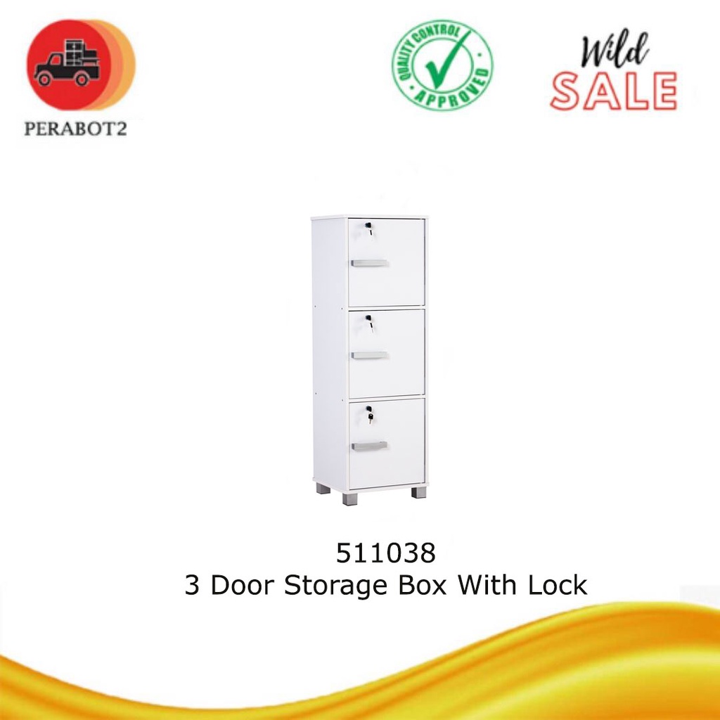 P2U Door Storage with Lock / Almari Berkunci / Locker Cabinet / File ...