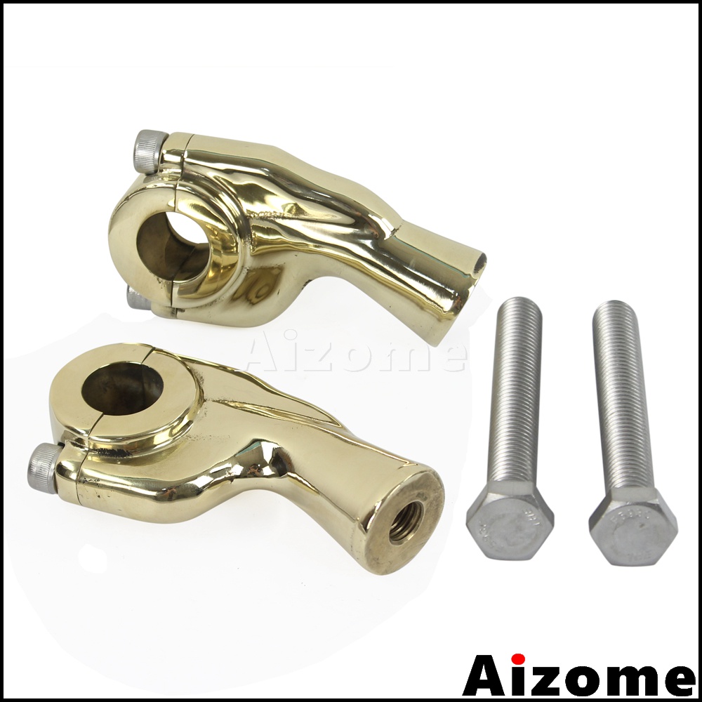 Old School Solid Brass Pullback Risers 7/8" Handlebar Riser For Honda ...
