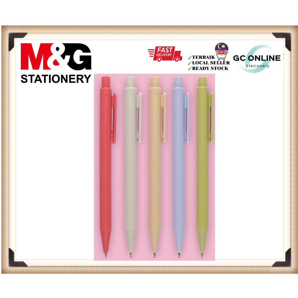 M&G AMPU4501/AMPU4502 Fresh Colour Mechanical Pencil 0.5mm/0.7mm ...