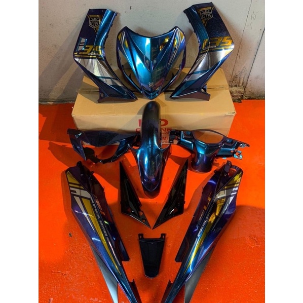 HLD LC135 V1 COVER SET CUSTOM HAYABUSA CHROME GOLD | Shopee Malaysia
