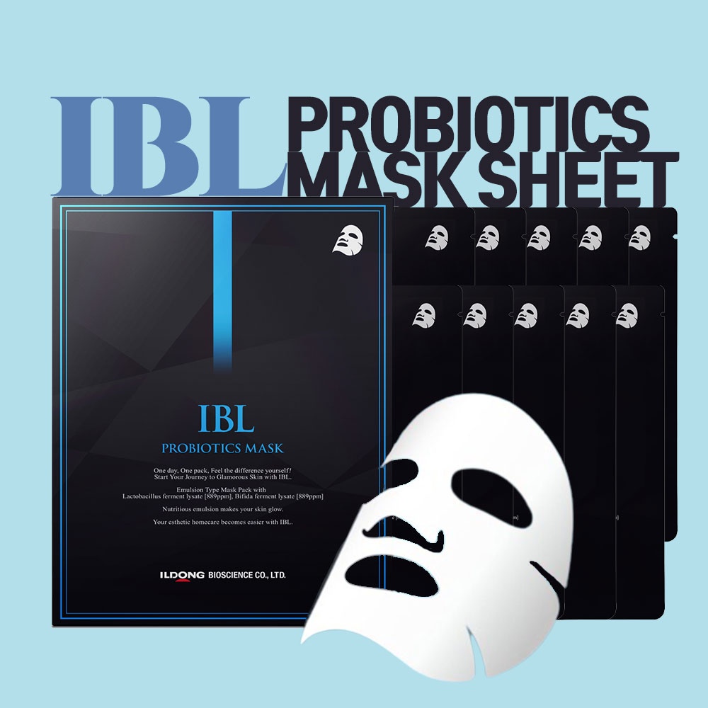 IBL Premium Face Mask Sheet Probiotics Mask Pack Hyaluronic Mask Pack ...