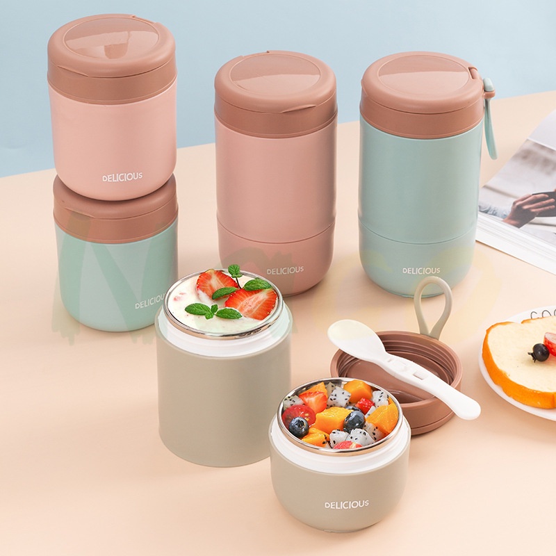 304 Stainless Steel Thermal Container Insulator Lunch Box Tupperware ...